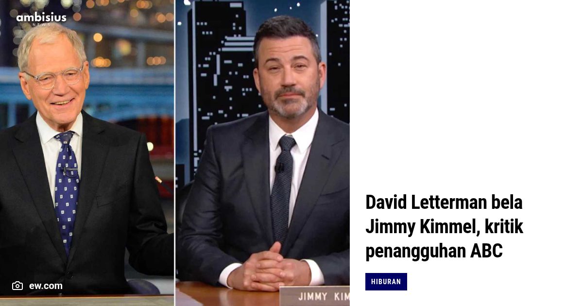 David Letterman bela Jimmy Kimmel, kritik penangguhan ABC