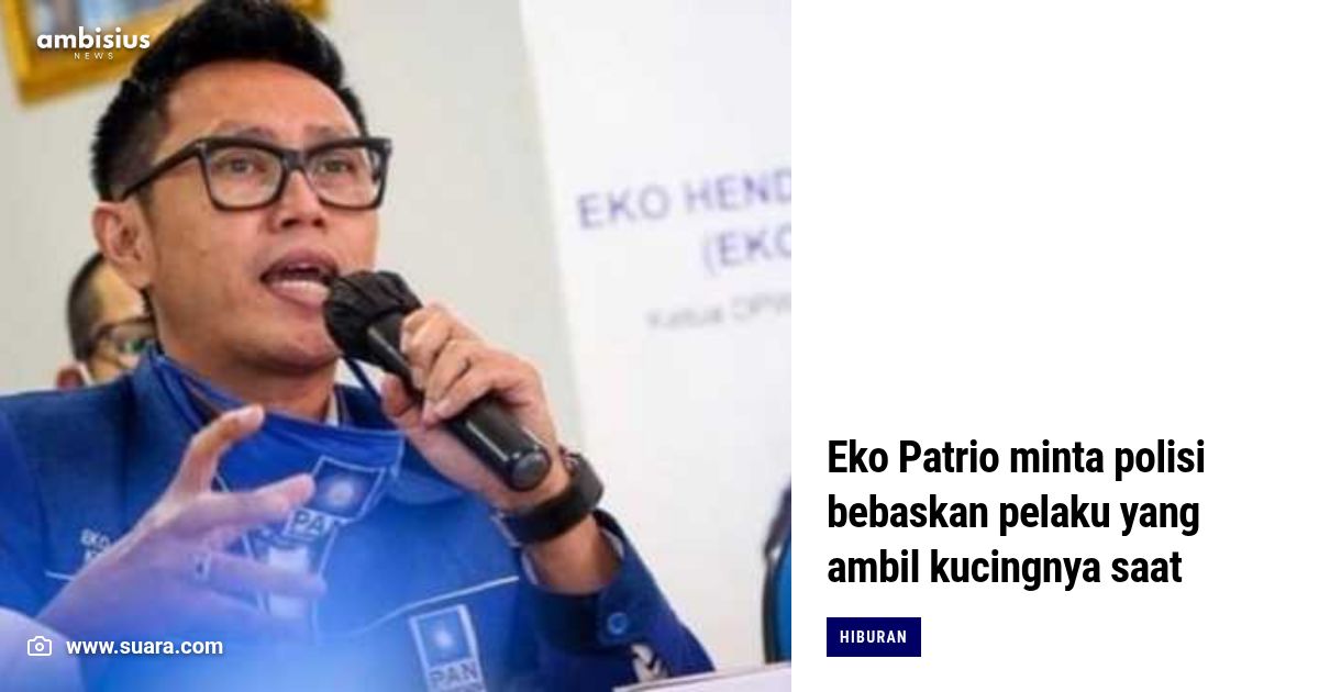 Eko Patrio minta polisi bebaskan pelaku yang ambil kucingnya saat penjarahan