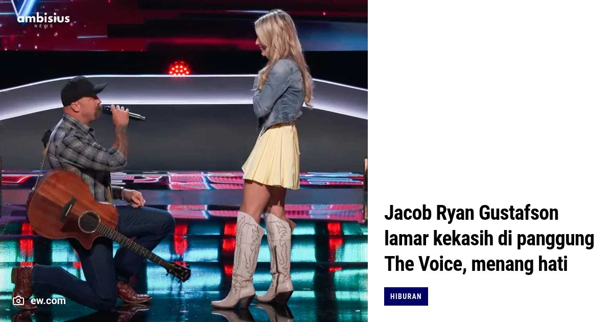 Jacob Ryan Gustafson lamar kekasih di panggung The Voice, menang hati juri