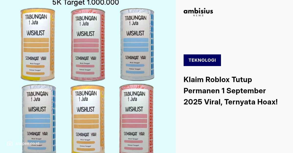 Klaim Roblox Tutup Permanen 1 September 2025 Viral, Ternyata Hoax!