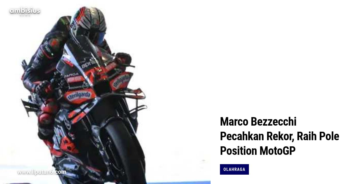 Marco Bezzecchi Pecahkan Rekor, Raih Pole Position MotoGP Mandalika 2025