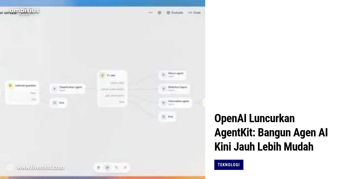 OpenAI Luncurkan AgentKit: Bangun Agen AI Kini Jauh Lebih Mudah