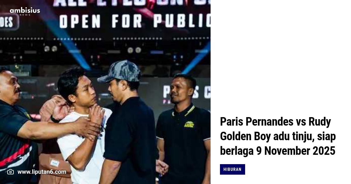 Paris Pernandes vs Rudy Golden Boy adu tinju, siap berlaga 9 November 2025