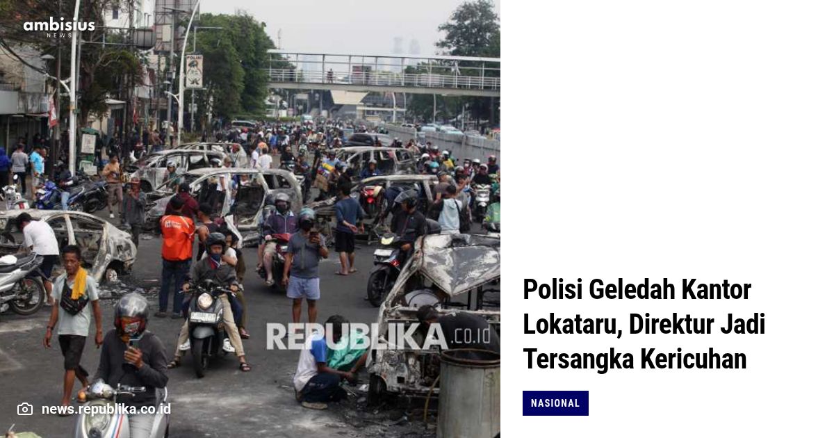 Polisi Geledah Kantor Lokataru, Direktur Jadi Tersangka Kericuhan Jakarta