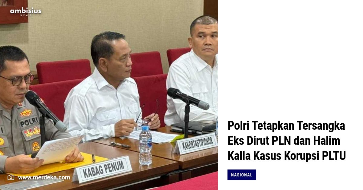 Polri Tetapkan Tersangka Eks Dirut PLN dan Halim Kalla Kasus Korupsi ...