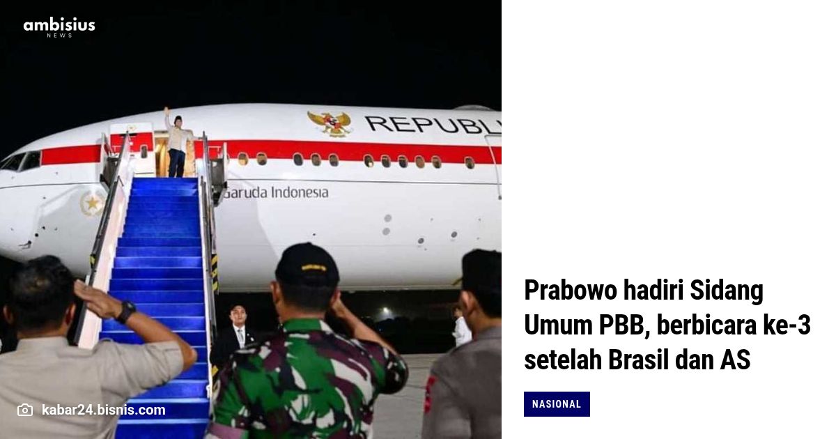 Prabowo hadiri Sidang Umum PBB, berbicara ke-3 setelah Brasil dan AS