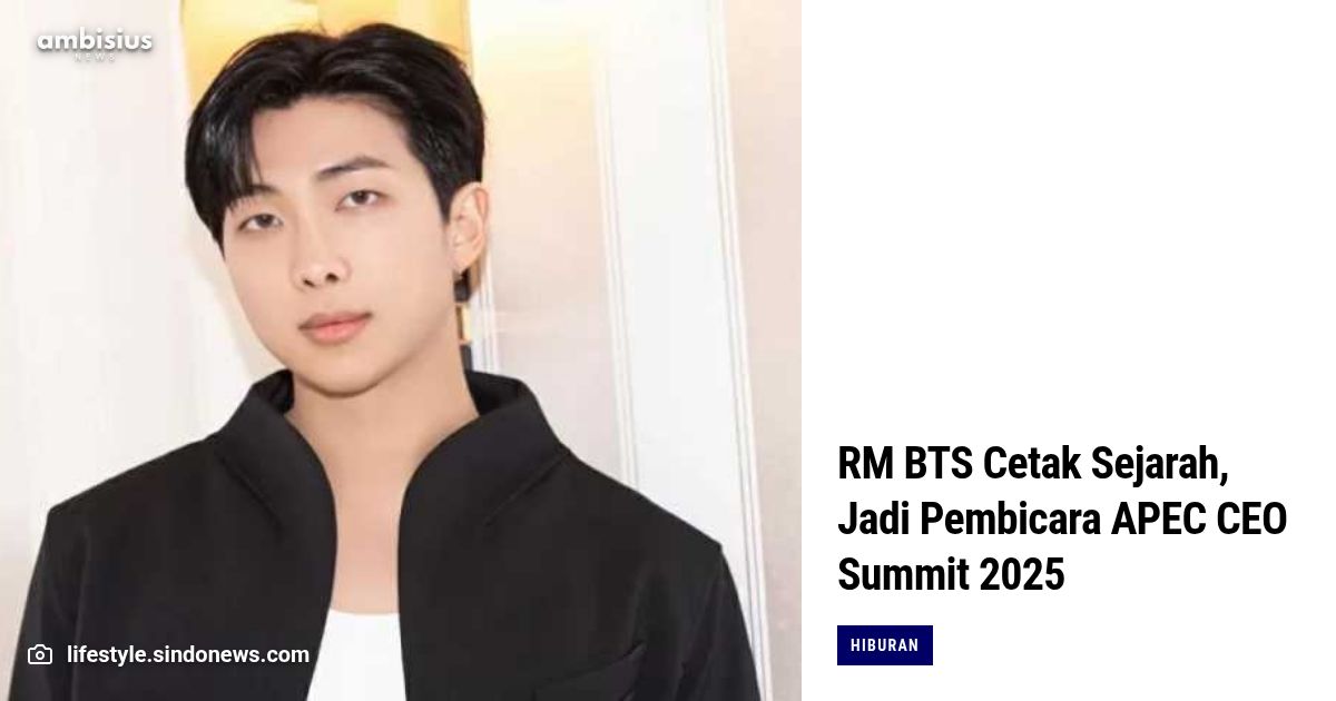 RM BTS Cetak Sejarah, Jadi Pembicara APEC CEO Summit 2025
