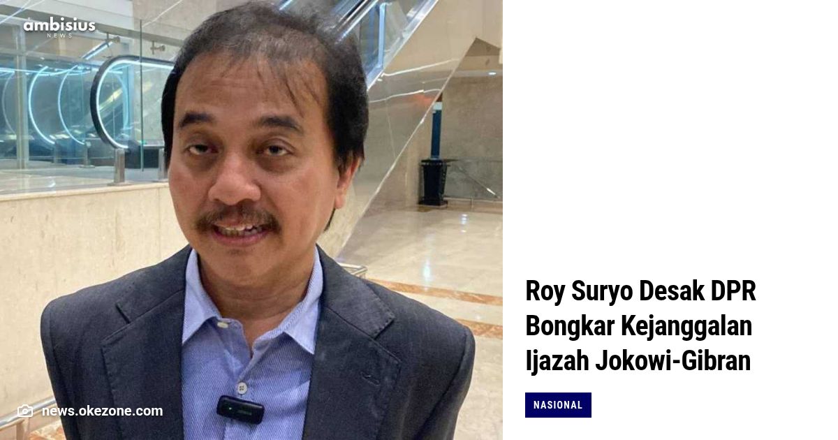 Roy Suryo Desak DPR Bongkar Kejanggalan Ijazah Jokowi-Gibran