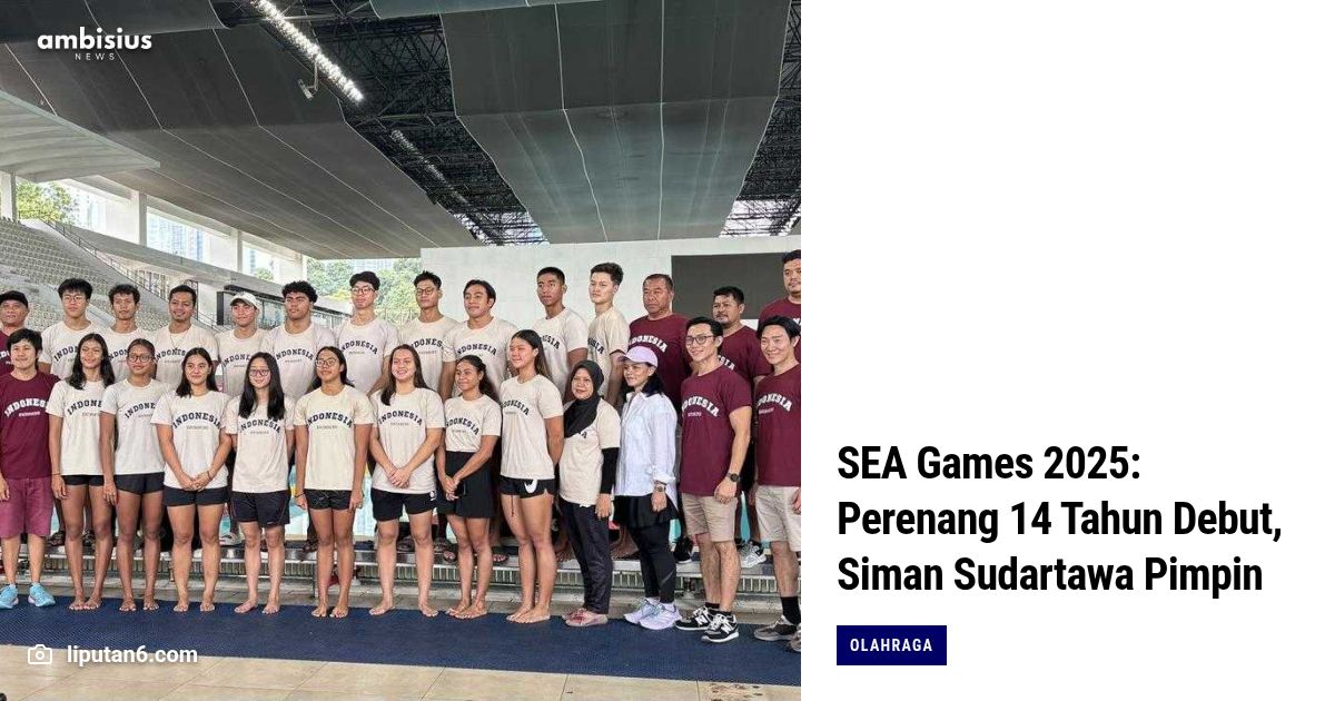 SEA Games 2025: Perenang 14 Tahun Debut, Siman Sudartawa Pimpin Tim Akuatik