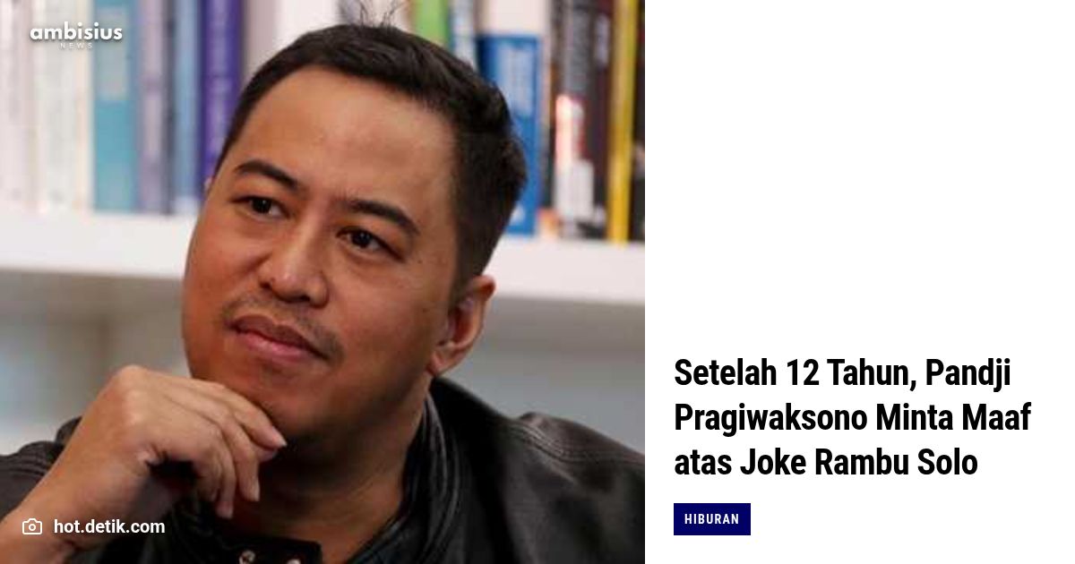 Setelah 12 Tahun, Pandji Pragiwaksono Minta Maaf atas Joke Rambu Solo Toraja